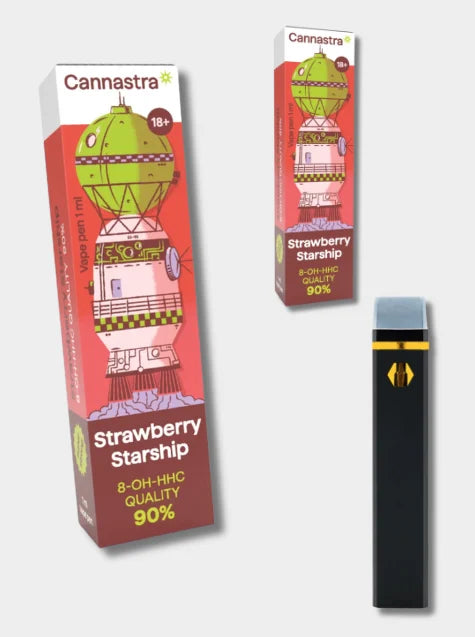 Cannastra 8-OH-HHC Vape Pen Strawberry Starship 90% online kaufen
